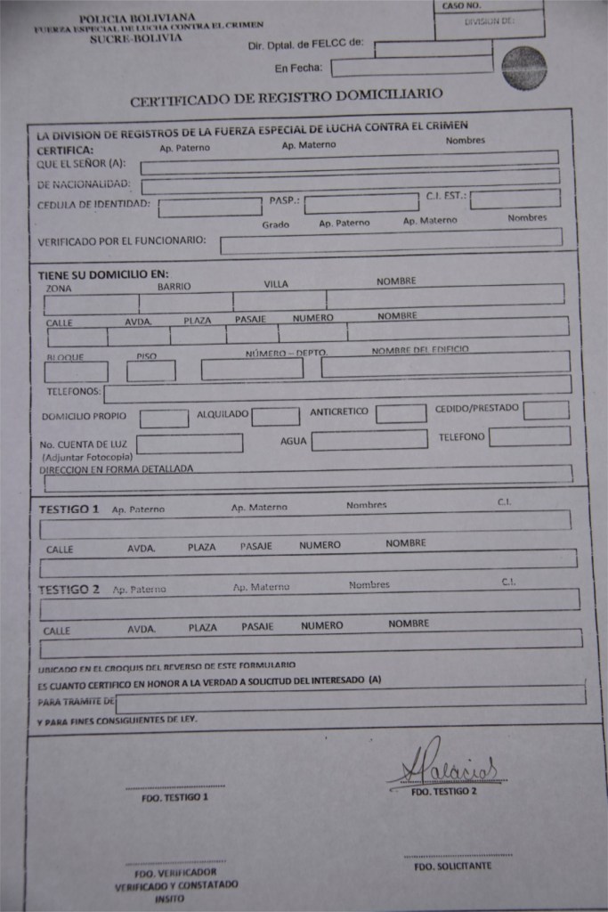 Bolivian immigration, the quest for a residency visa – Notes from ...