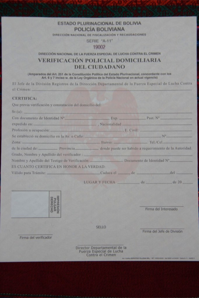 Bolivian immigration, the quest for a residency visa – Notes from ...