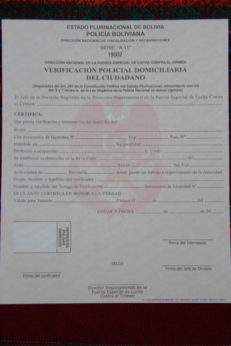 Bolivian immigration, the quest for a residency visa – Notes from ...